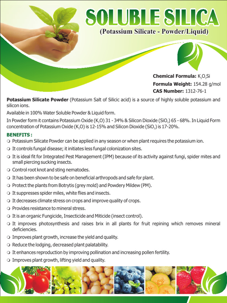 Potassium Silicate Powder cf003 | PDF | Silicon Dioxide | Potassium