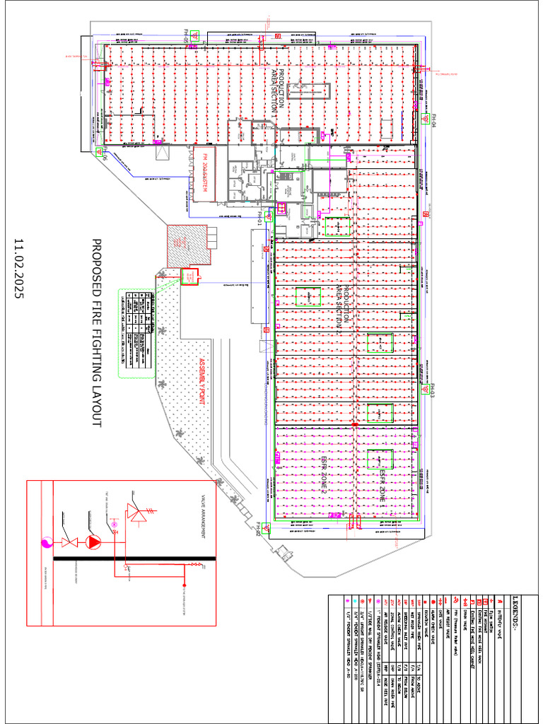 Proposed Fire Fighting Layout Plan | PDF | Plumbing | Mechanical Engineering