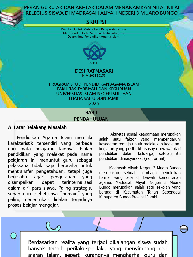 Peran Guru Akidah dalam Menanamkan Nilai Religius | PDF
