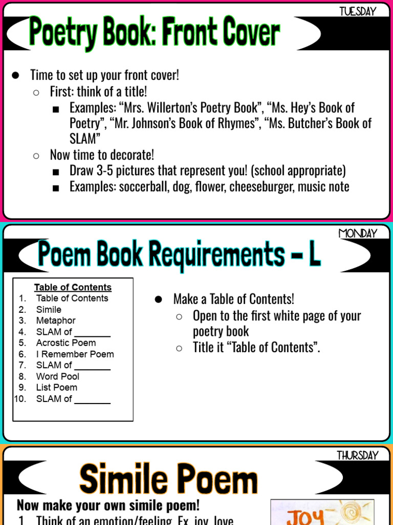 CG+Poetry+Book+Project-L | PDF | Poetry | Rhyme