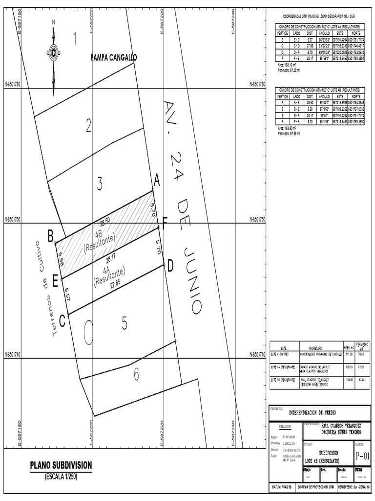 Sub-Divicion-Subdivision A3 - 2025-02-24T150152.767 | PDF | Cartografía | Geodesia