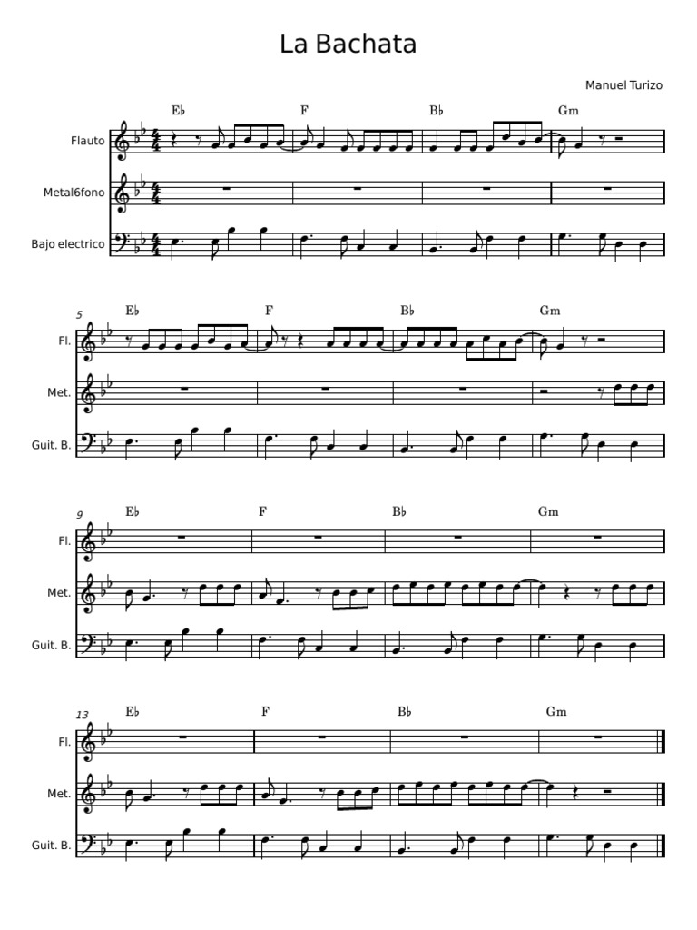 La Bachata - Manuel Turizo | PDF