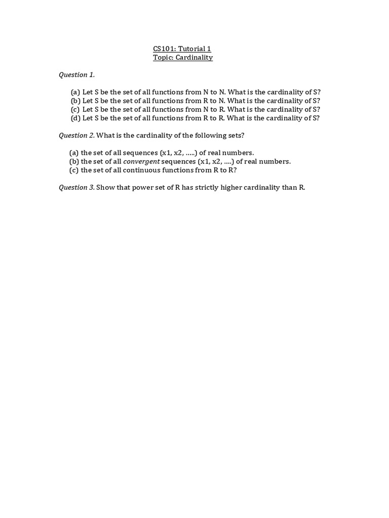 Cs 101 Tu t1 | PDF