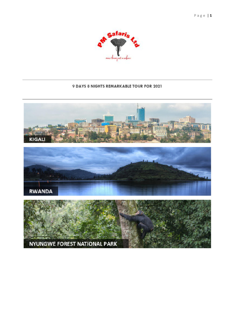 9 Days 8 Nights Remarkable Rwanda Tour For 2021 1 | PDF | Ac Power ...