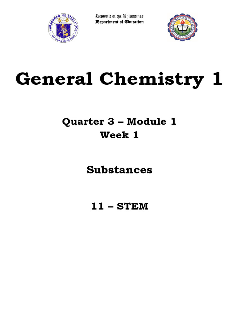 Chemistry Module: Properties of Matter | PDF | Matter | Chemical Substances