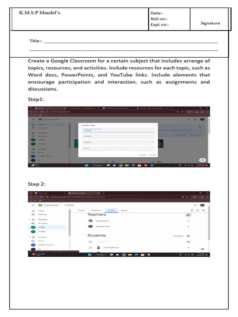 Practical Classroom . | PDF
