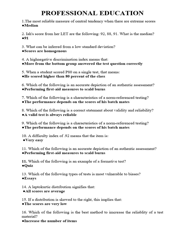 PROFESSIONAL EDUCATION REVIEWER | PDF | Behavioural Sciences | Cognition