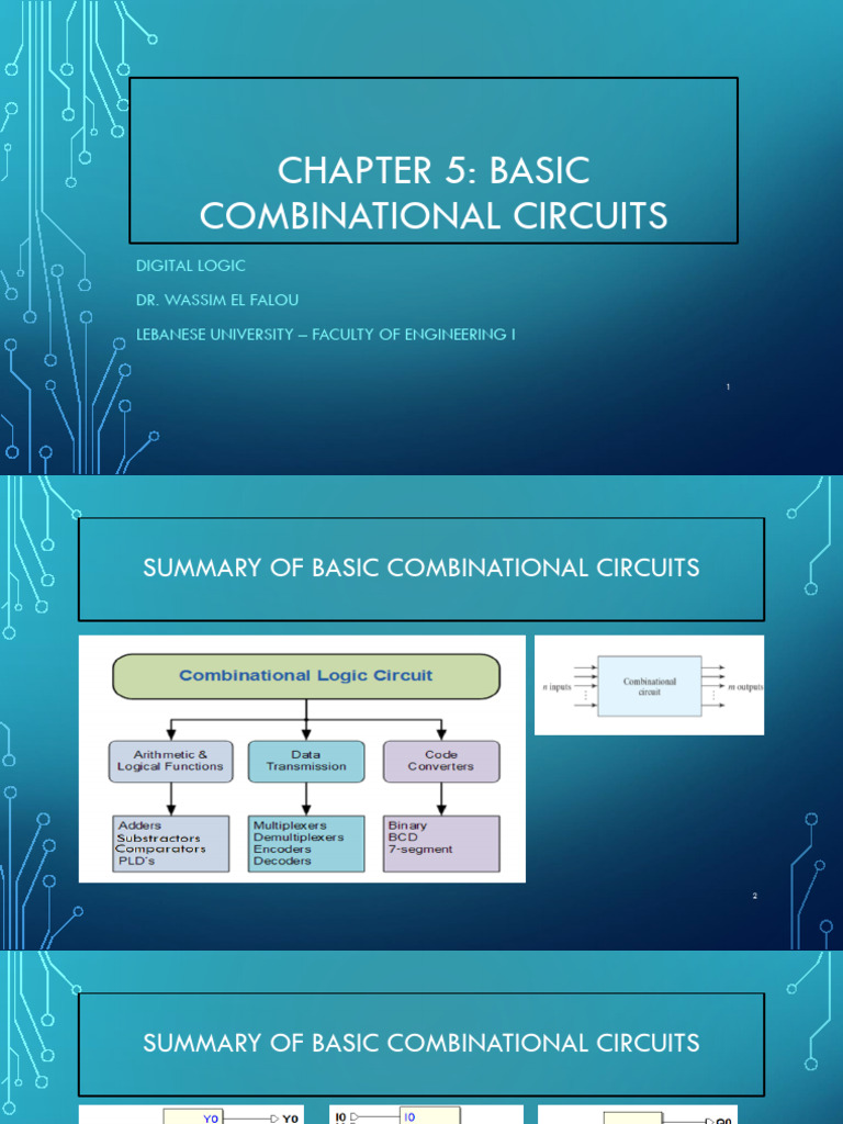 Chap5 Basic Combinational Circuits | PDF | Read Only Memory | Logic Gate