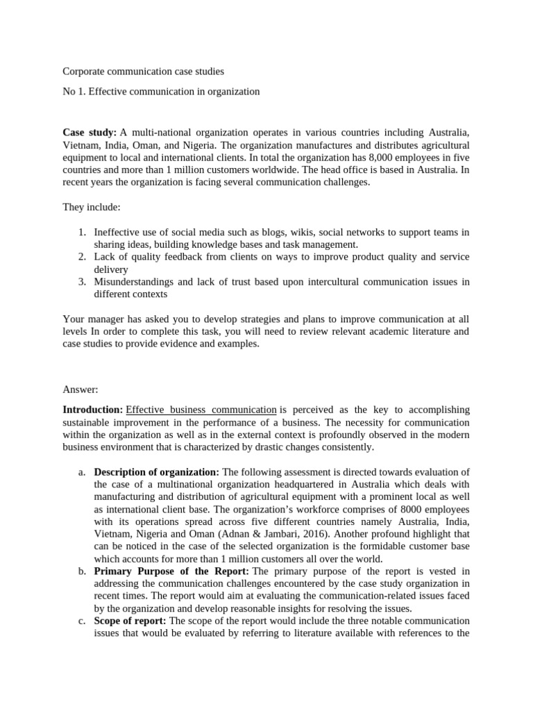 1 Effective Communciation Ploicy | PDF | Cross Cultural Communication ...