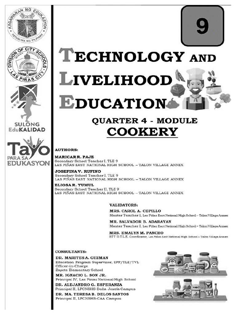 COOKERY GRADE 9 WEEK 5 8 Q4 FINAL SEosp B | PDF | Custard | Desserts