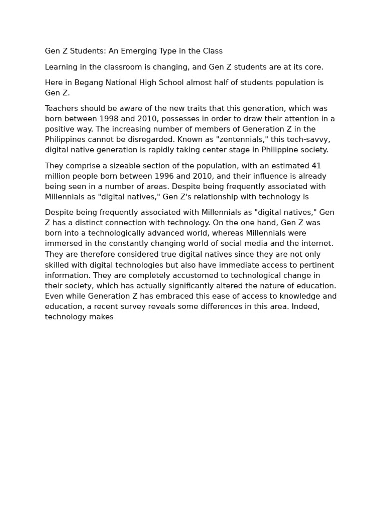 Gen Z Articles | PDF