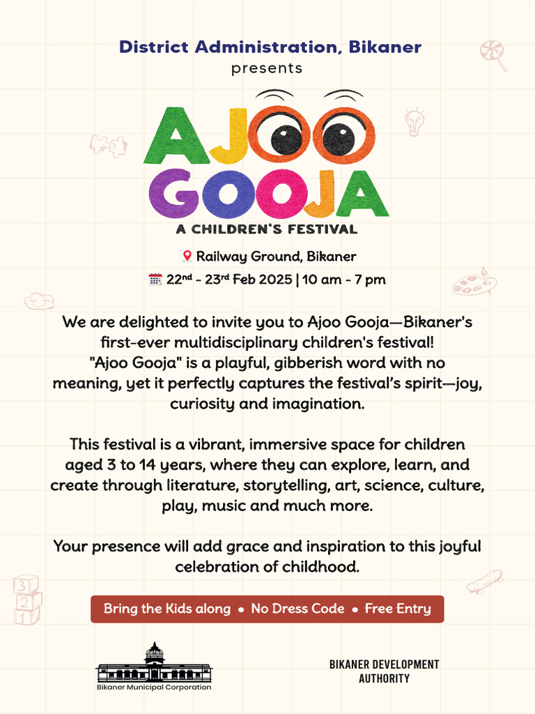 Ajoo Gooja: Bikaner's Children's Festival | PDF
