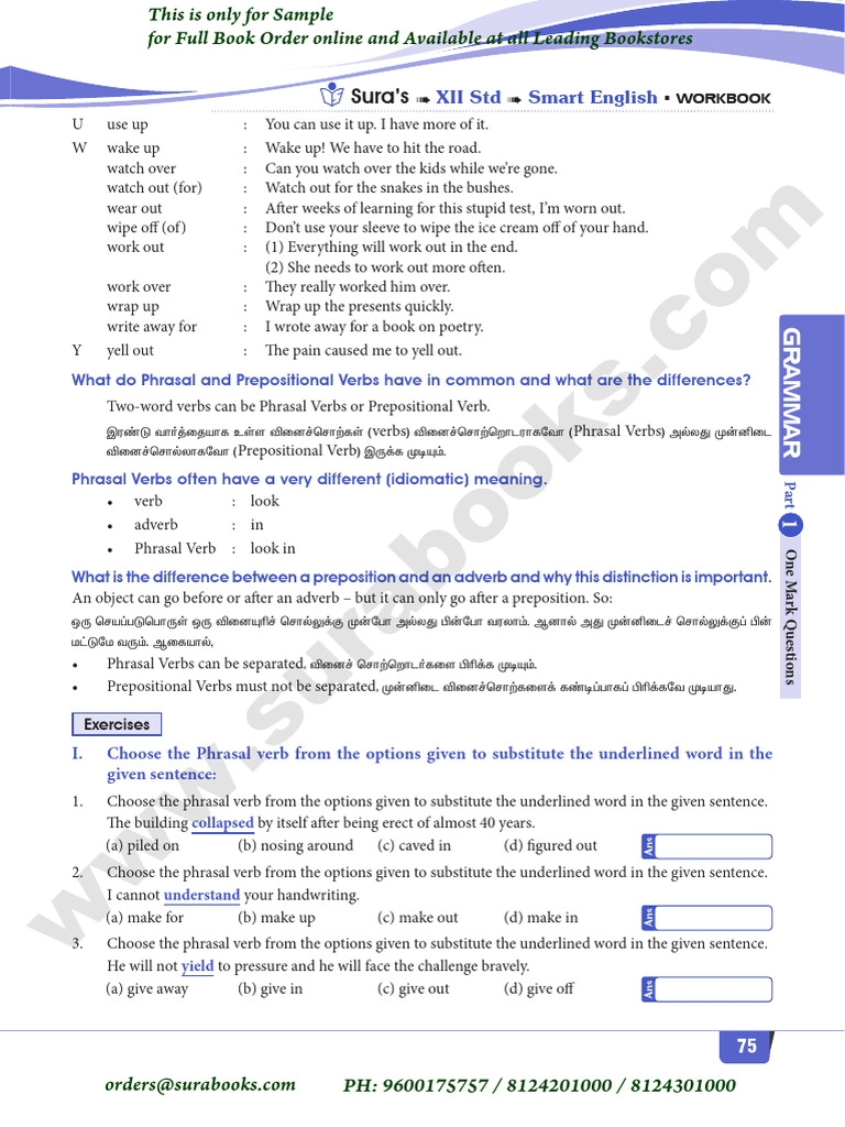 Phrasal Verb Prepositional Phrases | PDF | Adverb | Semantic Units