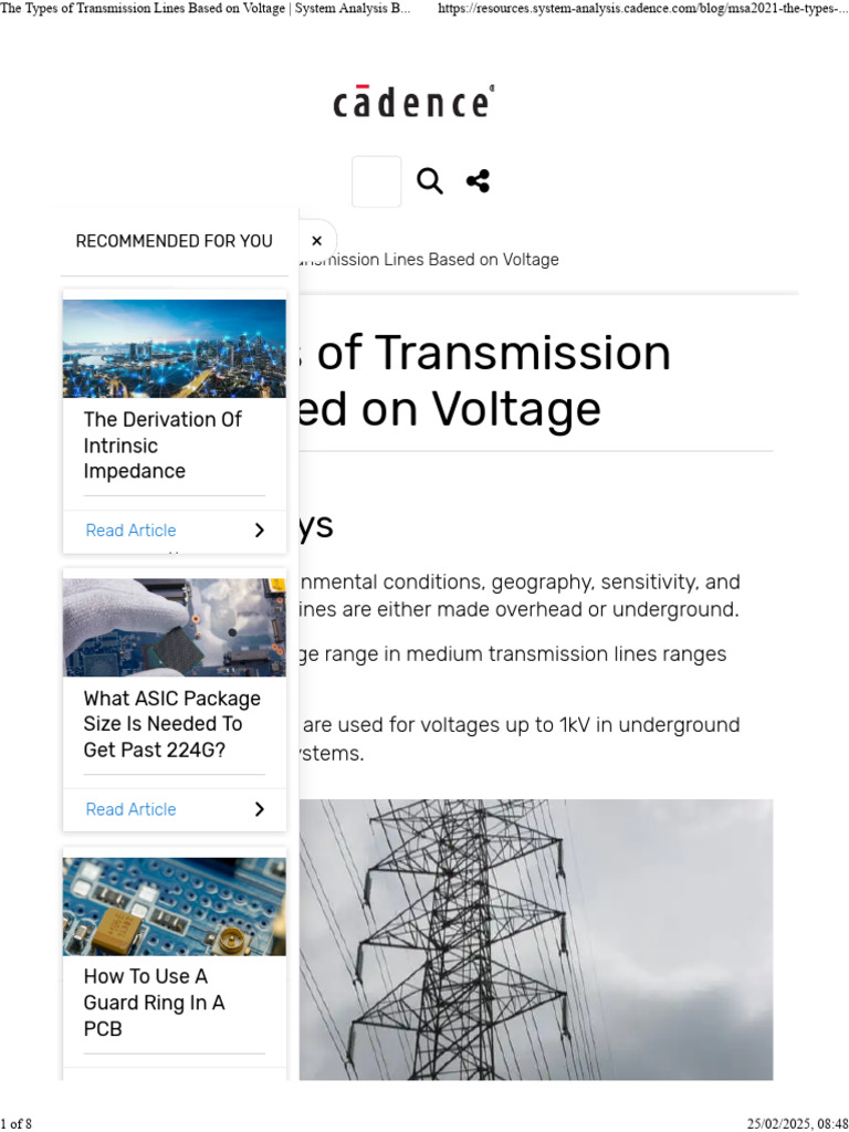 System Analysis Blog - Cadence | PDF | Electric Power Transmission | Transmission Line