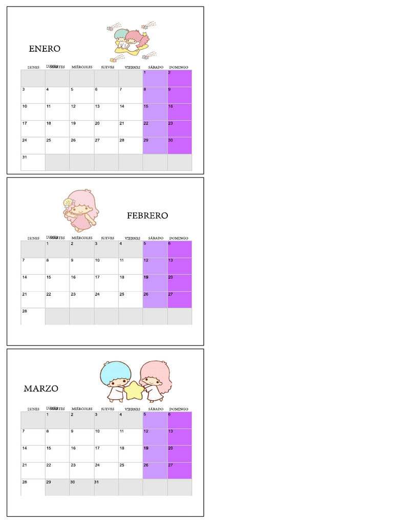 Calendario Vintage 80 S | PDF