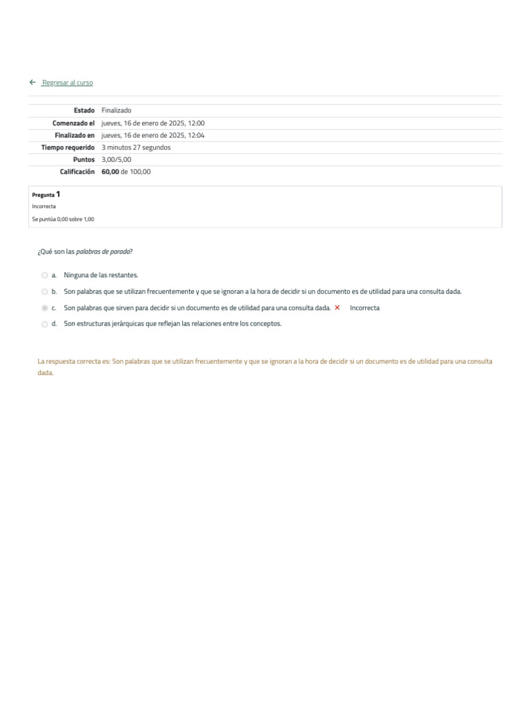 Autoevaluación tema 5_ Revisión del intento _ UNED | PDF | Informática