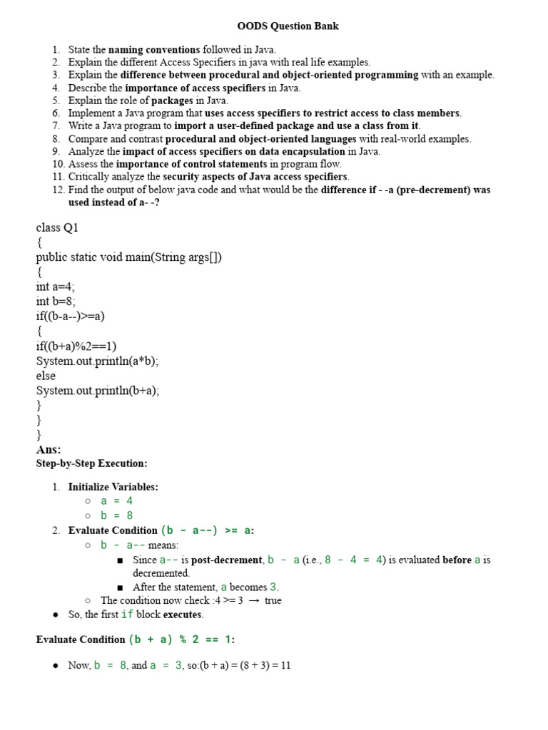 Java Programming Concepts and Examples | PDF | Class (Computer ...