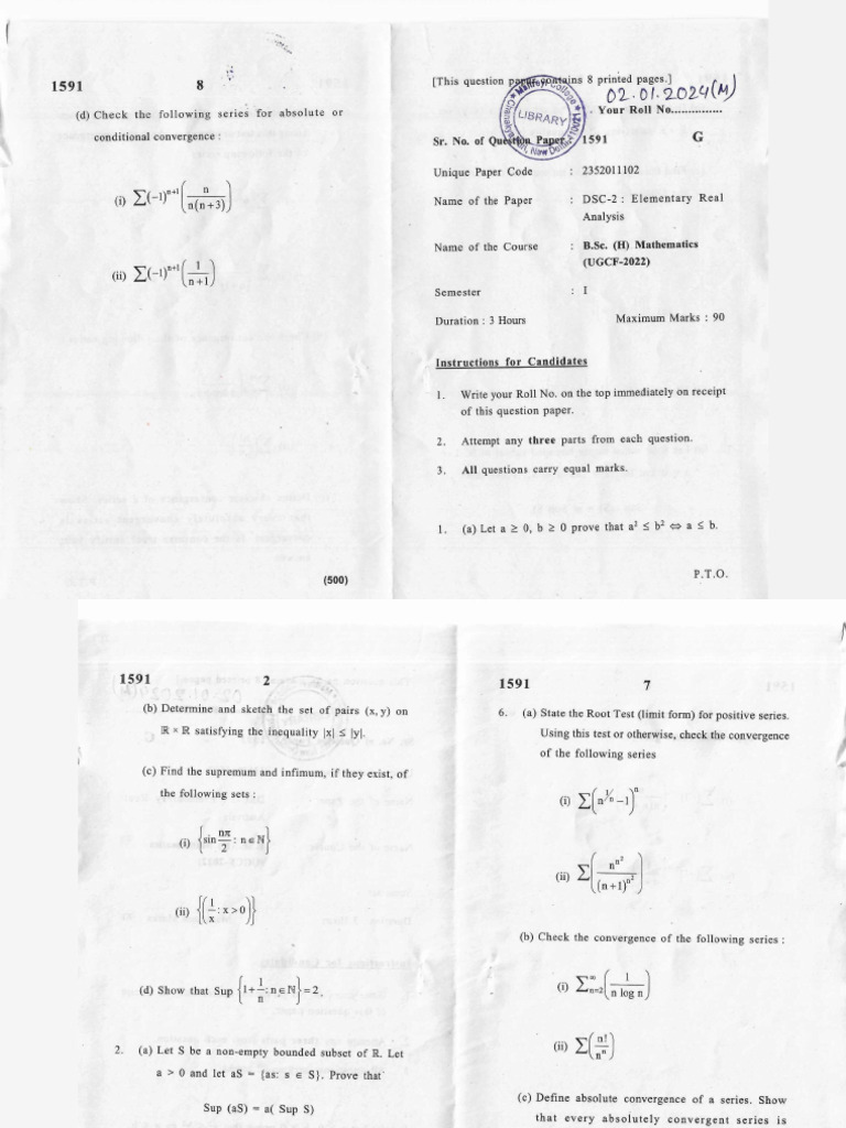 Elementary Real Analysis I | PDF