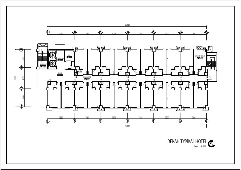 Denah Typikal Hotel | PDF