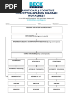 Cognitive Conceptualization Diagram | PDF | Cognitive Therapy | Applied ...