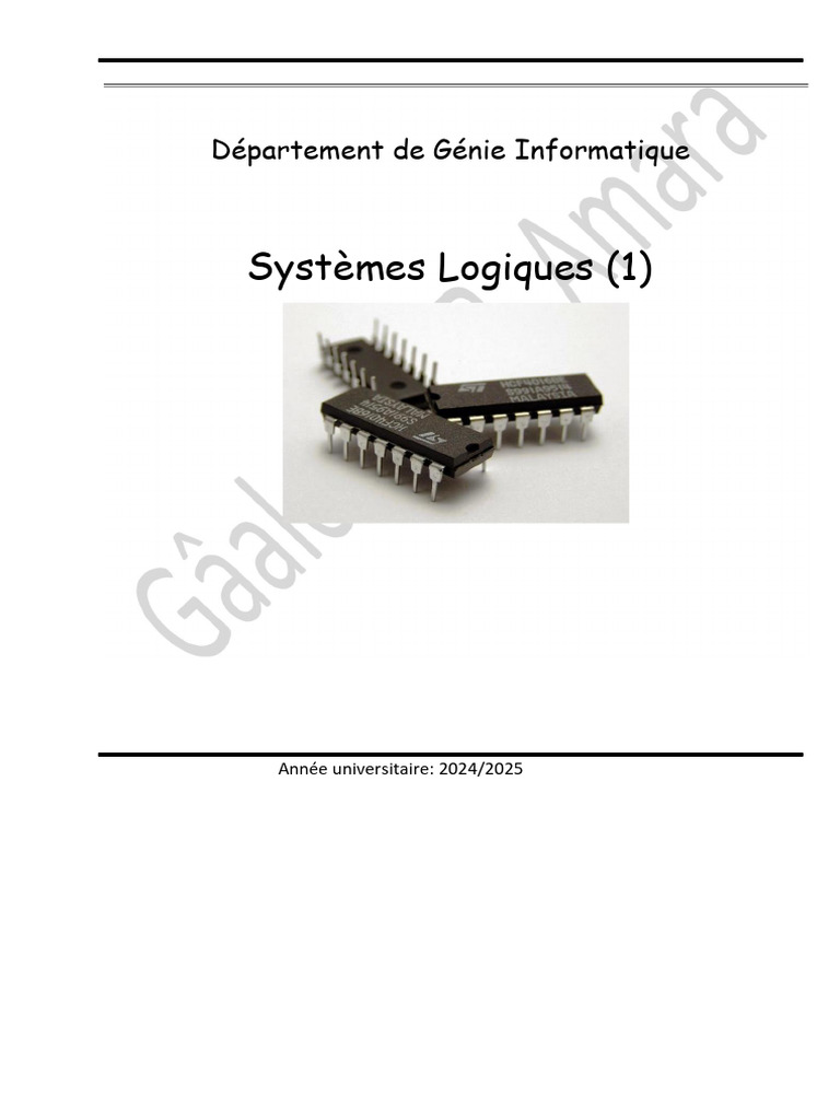 Systèmes de numération et conversion | PDF | Algèbre de Boole (logique ...