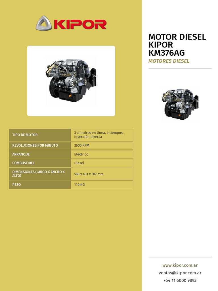 motor-diesel-kipor-km376ag | PDF