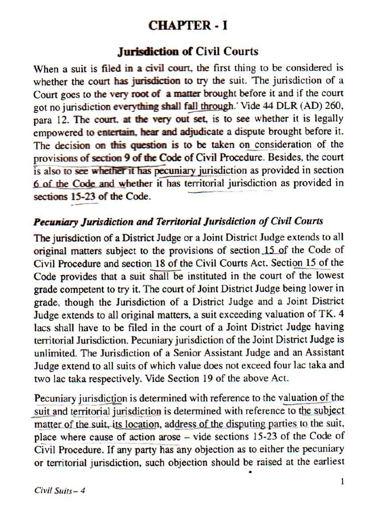 CPC Part - 1 | PDF