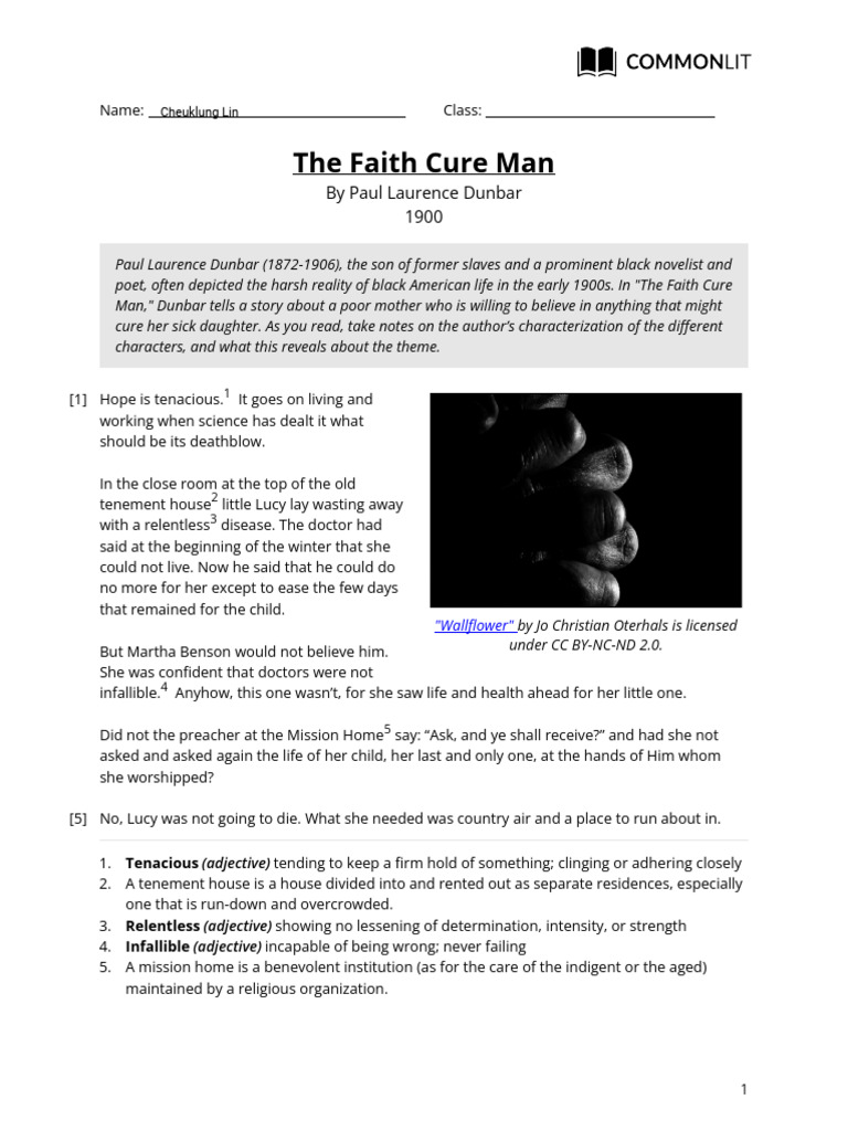 Kami Export - Cheuk Lung Lin - The - Faith - Cure - Man-Student | PDF ...