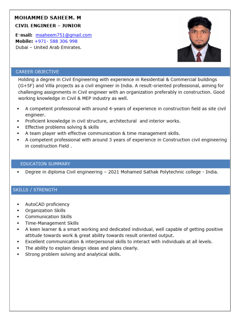 Naukri MMOHAMEDSAHEEM (0y 0m) | PDF | Knowledge | Engineer