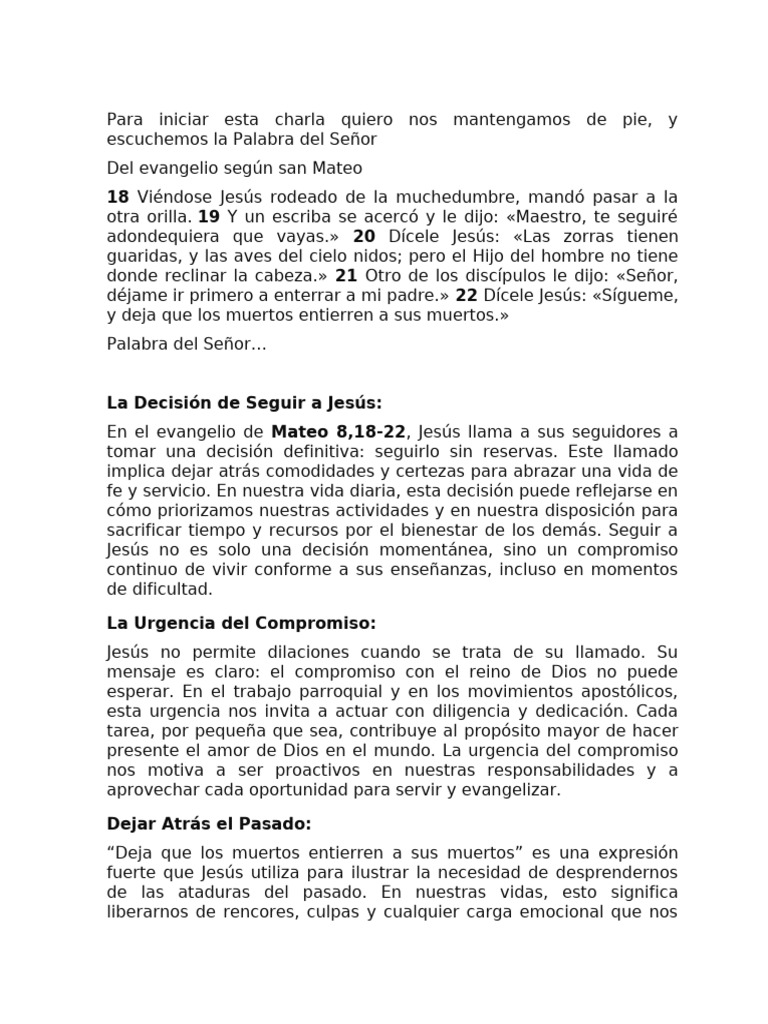 El Valor de Seguir A Jesús | PDF | Jesús | Evangelios