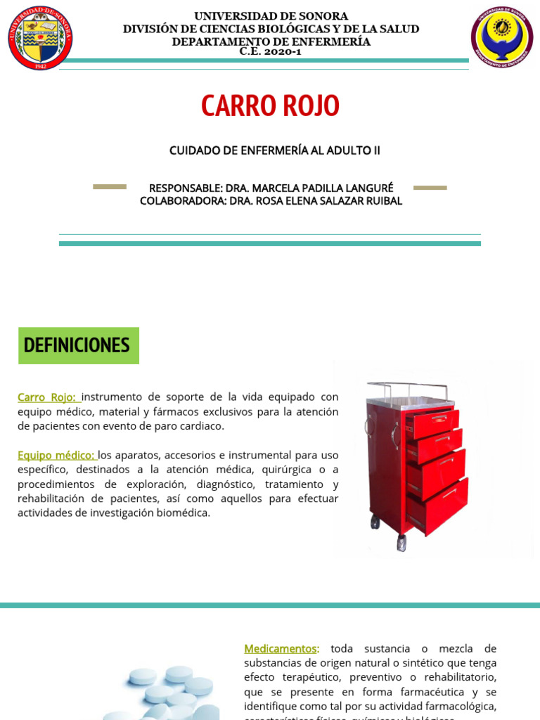 Carro Rojo | PDF | Farmacología | Medicamentos con receta