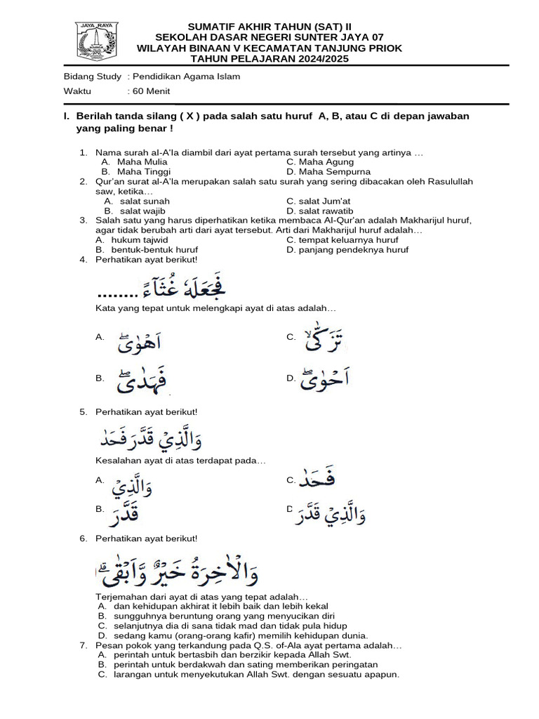 Soal Kls 6 | PDF