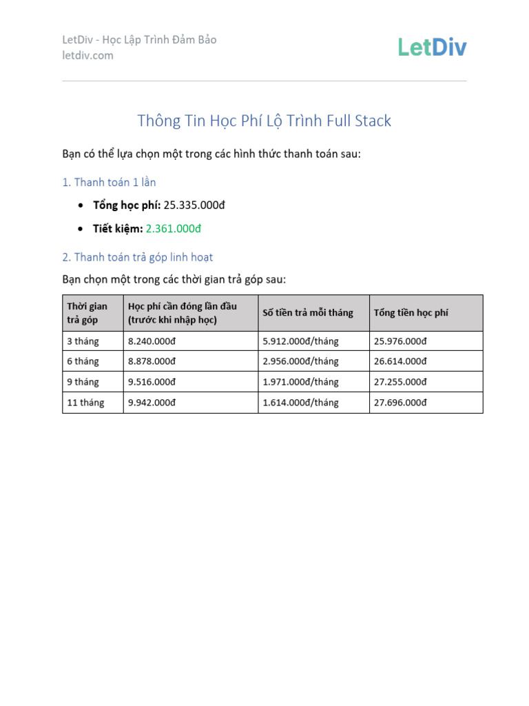 Hoc Phi Full Stack Rut Gon - 2511 | PDF