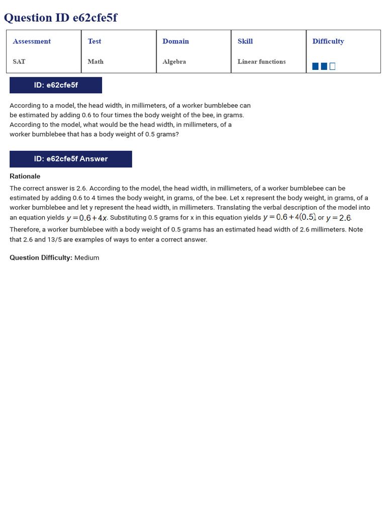 Math Algebra Linear Functions | PDF | Function (Mathematics) | Equations