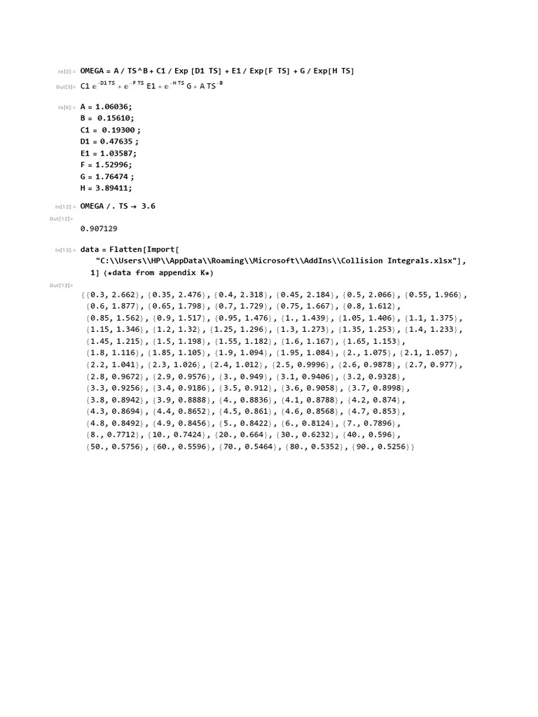 Neufeld Colision Integral Formula | PDF