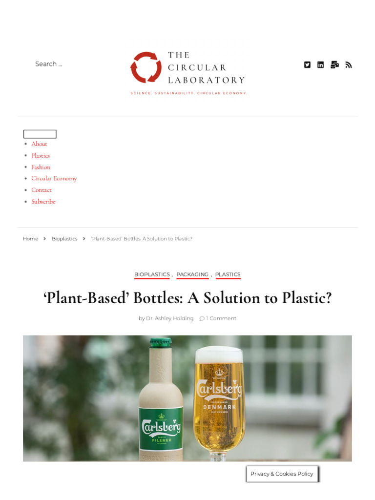 'Plant-Based' Bottles - A Solution To Plastic - The Circular Laboratory ...
