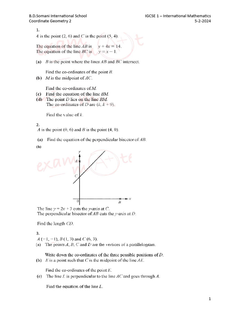IGCSE International Mathematics Guide | PDF