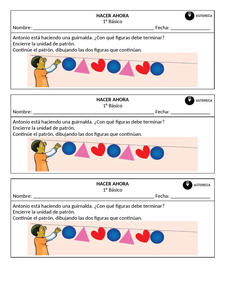 Eje Patrones y Álgebra - Encerrar y Continuar El Patrón | PDF