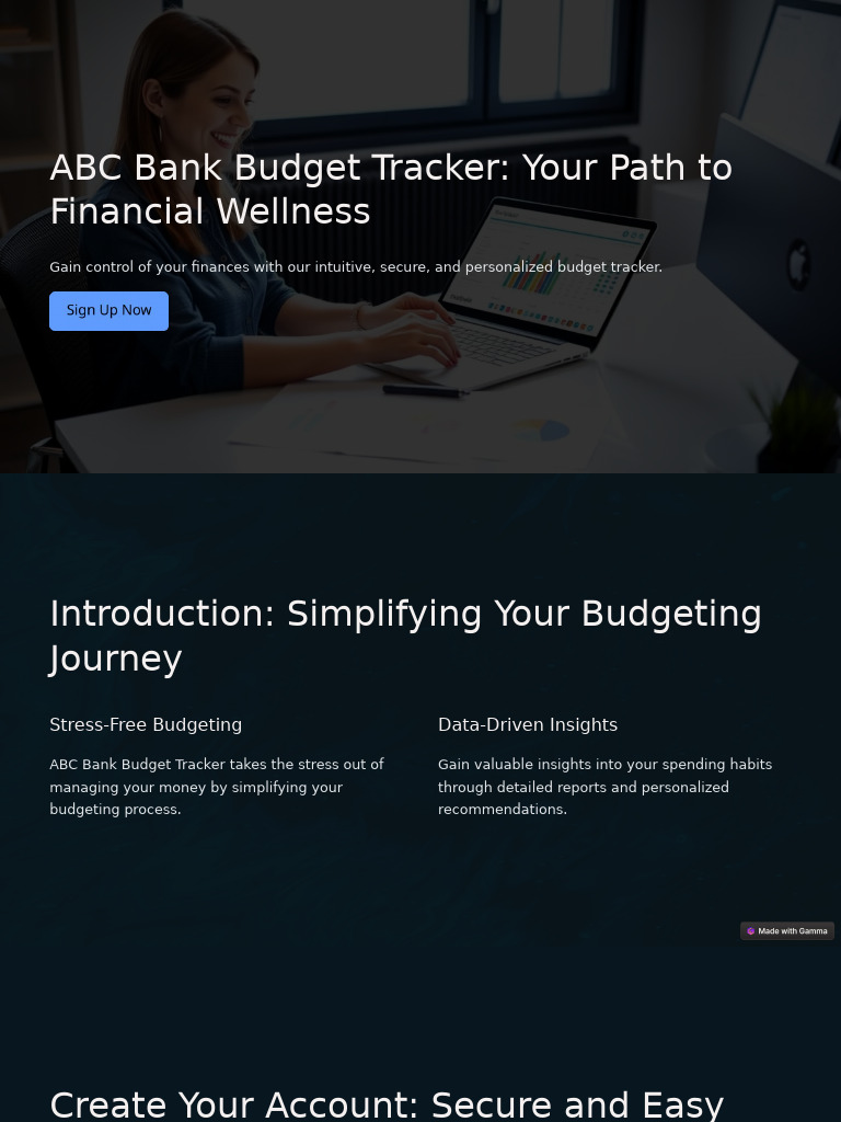 ABC Bank Budget Tracker Your Path To Financial Wellness | PDF | Expense ...