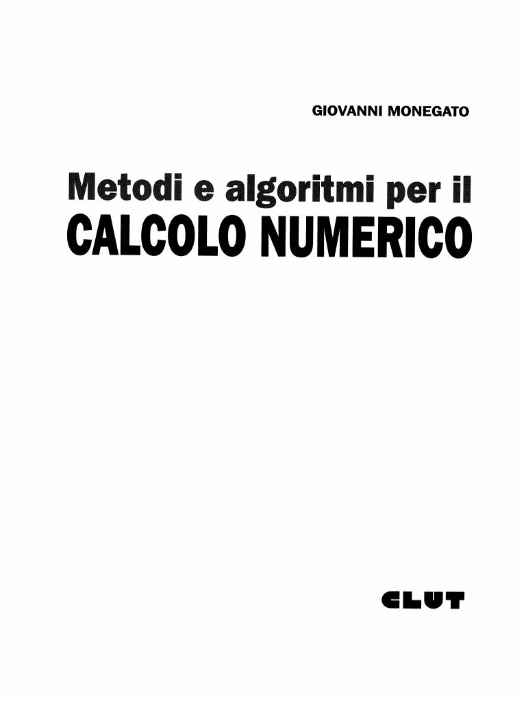 Calcolo Numerico | PDF