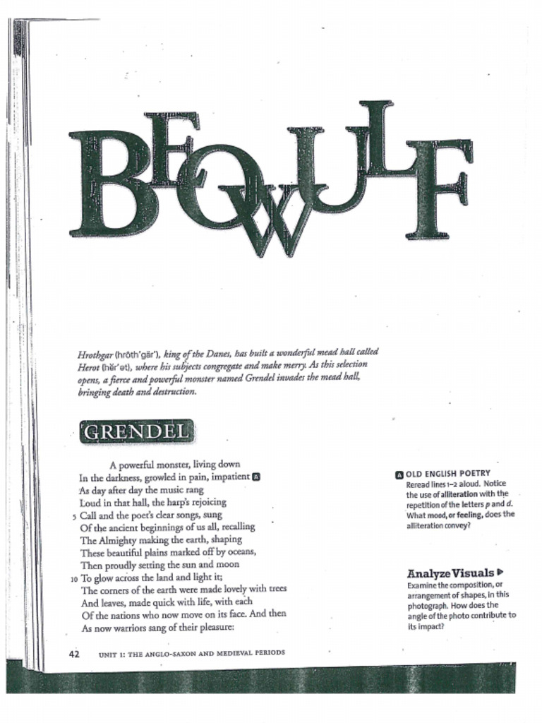 Beowulf Reading pdf-1 | PDF