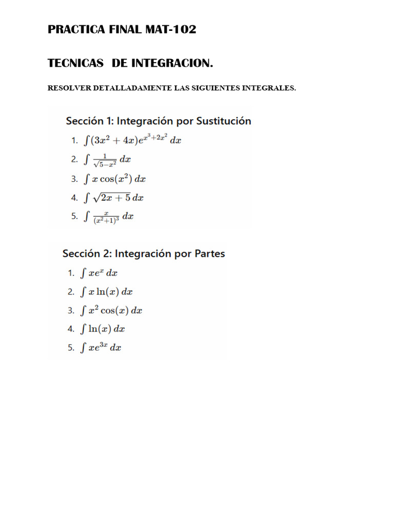 Practica Final Mat-102 2024c3 | PDF