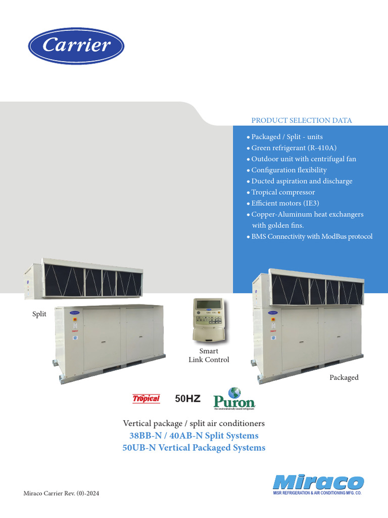 Carrier Pakedg DX | PDF | Air Conditioning | Heat Exchanger