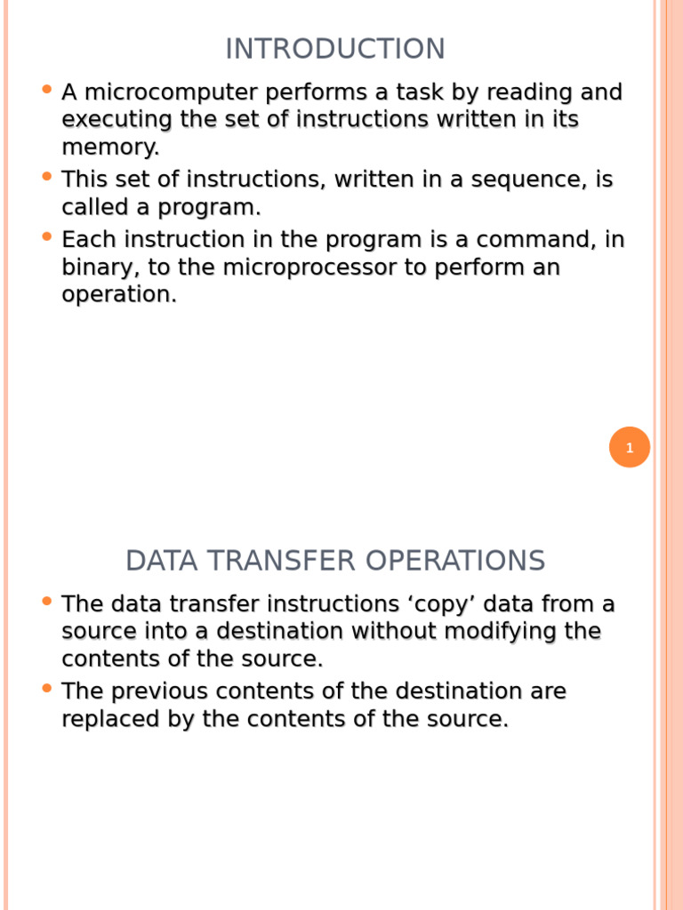 Instruction Set of 8085 | PDF | Subtraction | Binary Coded Decimal