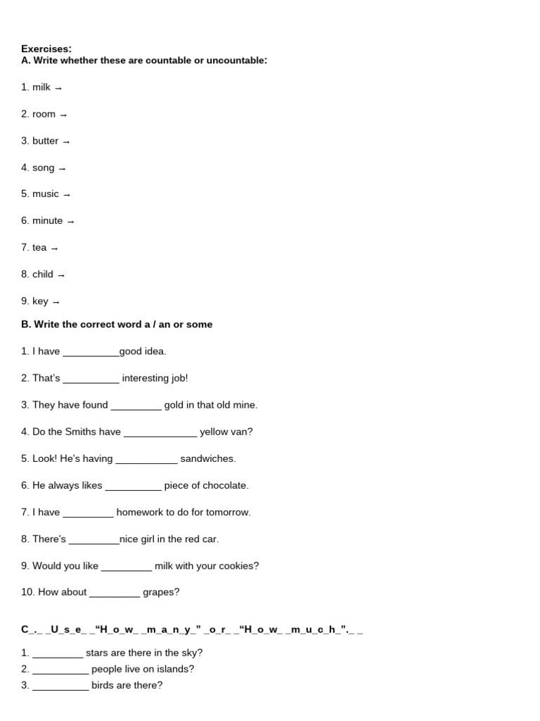 Exercises Countable and Uncountable | PDF