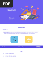 Class10 LCM HCF Word Problems | PDF