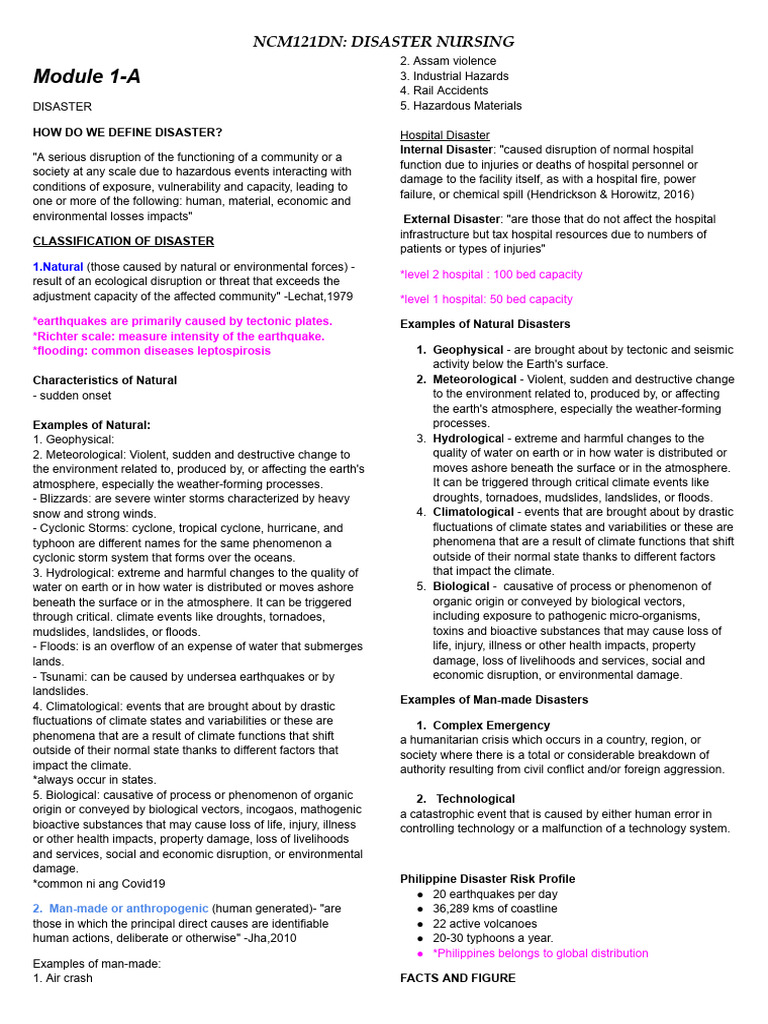 Disaster Nursing Essentials | PDF | Infants | Natural Disasters