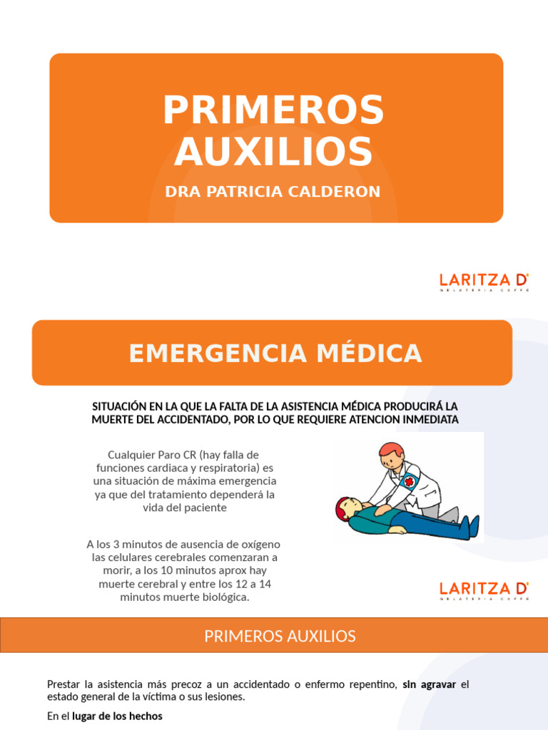 PRIMEROS AUXILIOS | PDF | Primeros auxilios | Reanimación cardiopulmonar