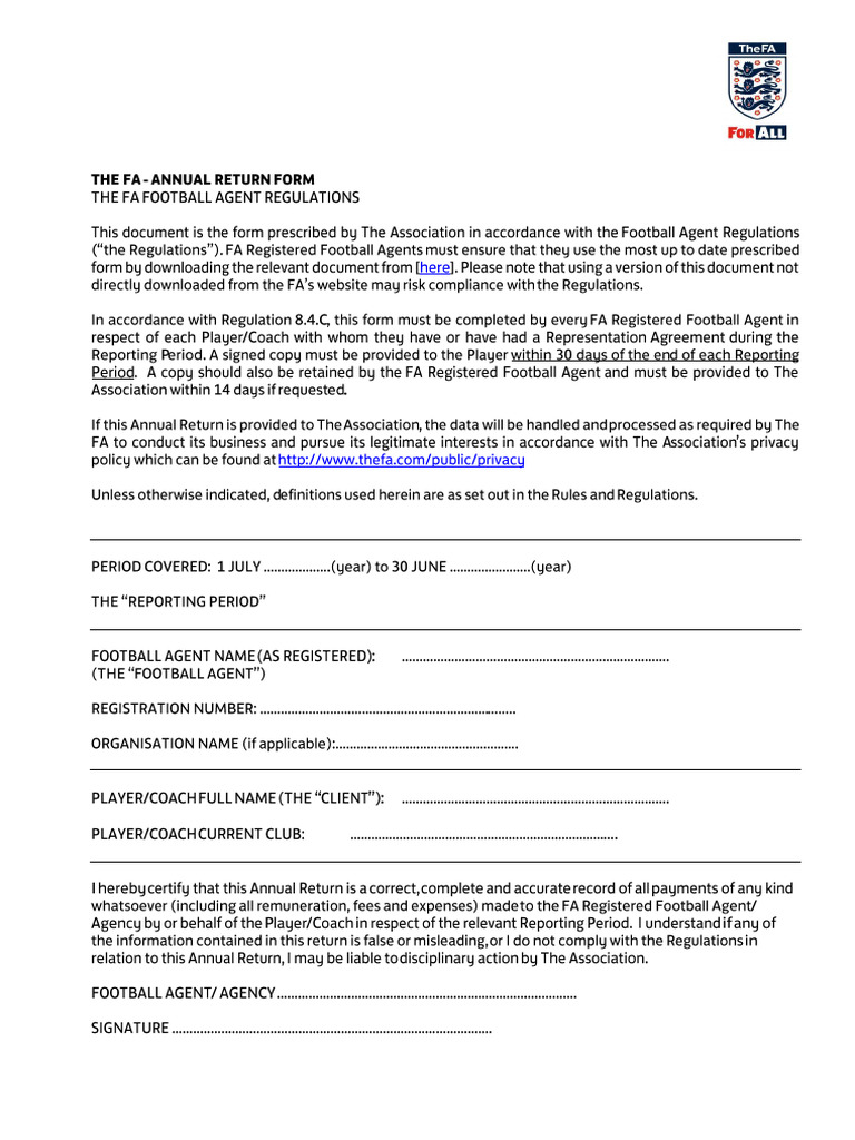 Annual Return Form | PDF