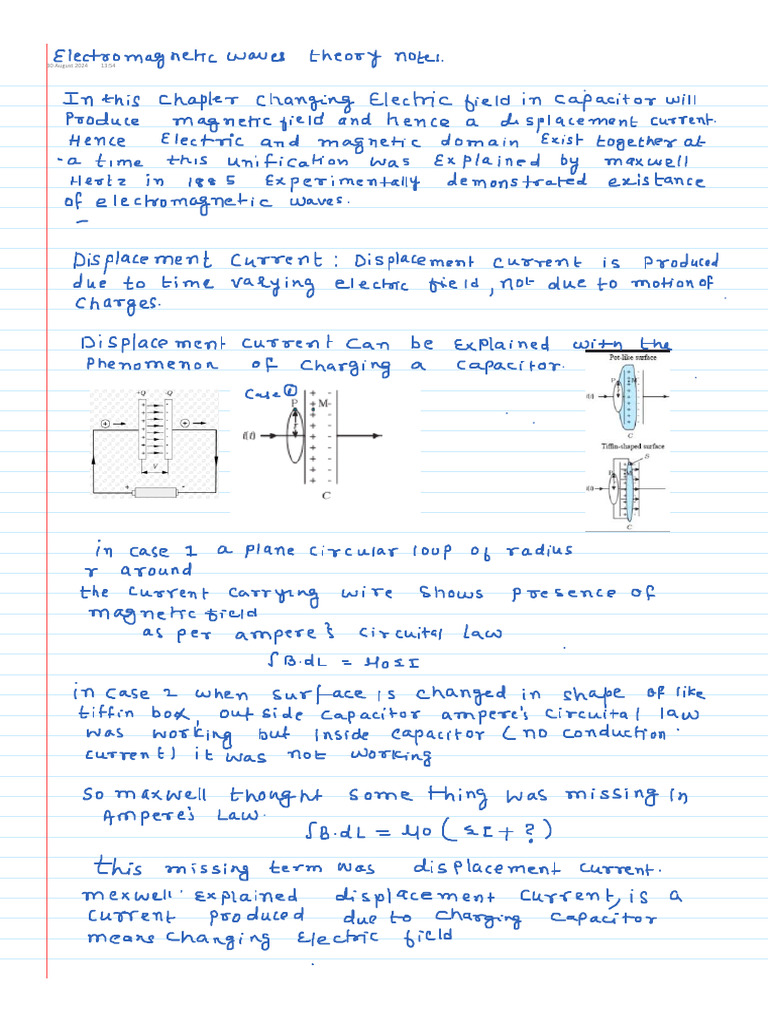 Electromagnetic Waves Theory Notes | PDF